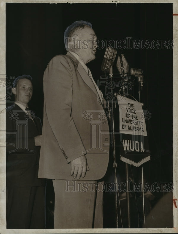 1951 Press Photo University of Alabama football, Harold "Red" Drew ...