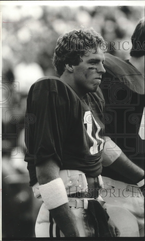 1981 Press Photo Alabama Quarterback Ken Coley played briefly in Satur ...