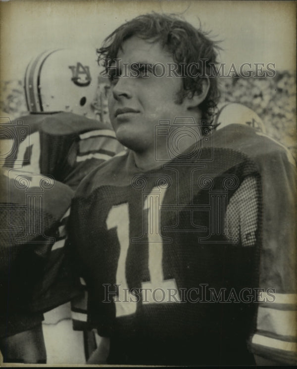 1974 Press Photo Auburn University Football Quarterback Phil Gargis Af ...