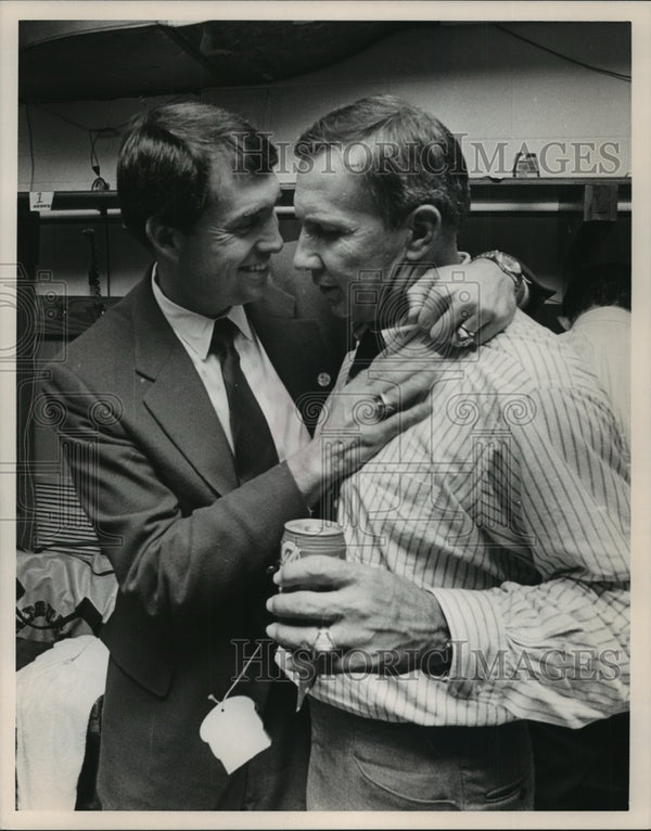 1987 Press Photo Auburn Football Coach Pat Dye and Other - abnx00509 ...
