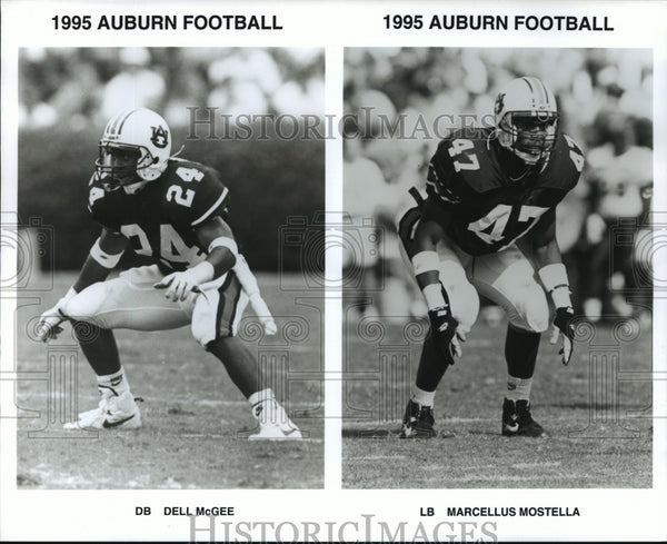 1995 Press Photo Auburn Football Players Dell McGee and Marcellus Most ...