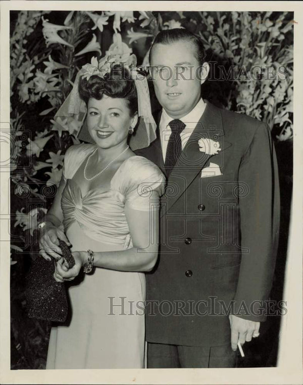1947 Press Photo Arline Judge weds Henry J. (Bob) Topping, Jr. - afx12 ...