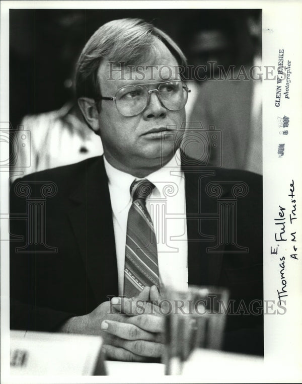 1987 Press Photo Thomas E. Fuller, Alabama A&E University Trustee ...