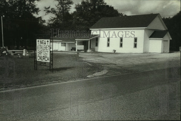 1988 Press Photo Exterior view of New Bethlehem Baptist Church, Alabama ...