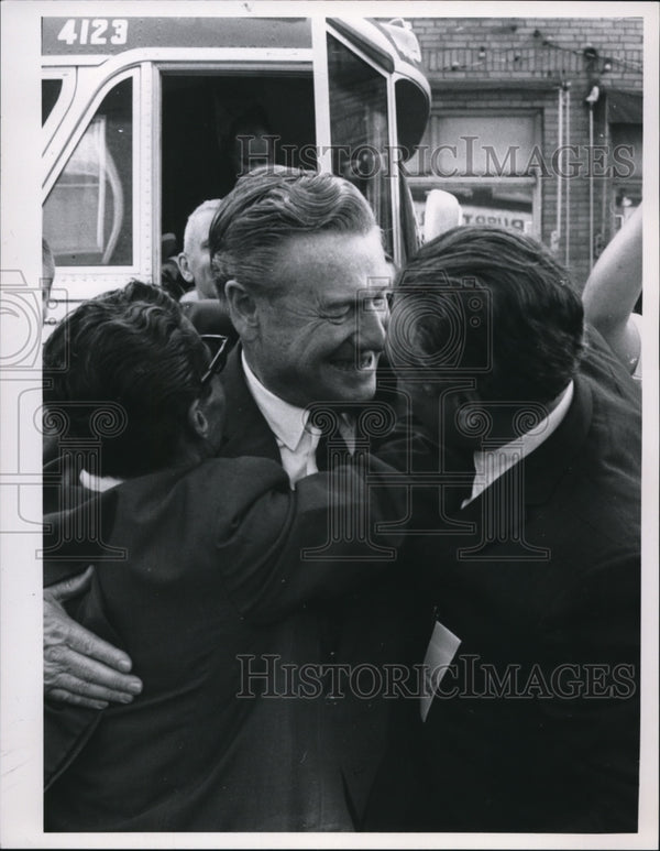 1968 Press Photo Gov Nelson Rockefeller, Campaigning for president in ...