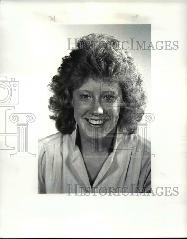 1986 Press Photo Kim Schultz Keystone Softball Players of Week ...