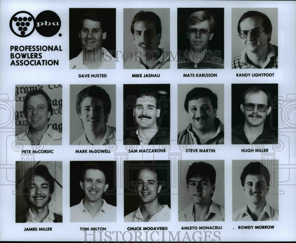 Press Photo Dave Husted and Mike Jasnau, Professional Bowlers ...