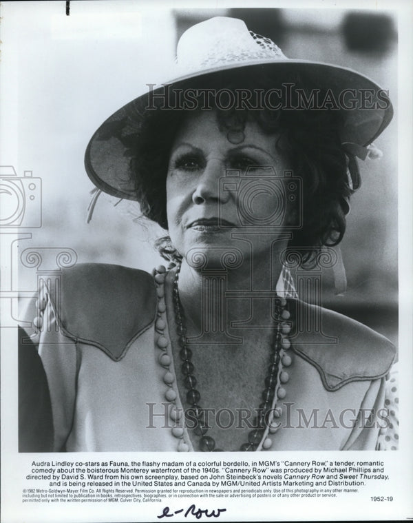 1982 Press Photo Audra Lindley as Fauna in Cannery Row - cvp38107 ...