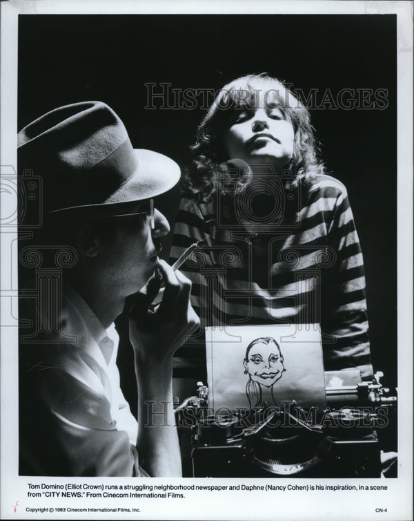 1986 Press Photo Elliot Crown and Nancy Cohen in City News - cvp38133 ...