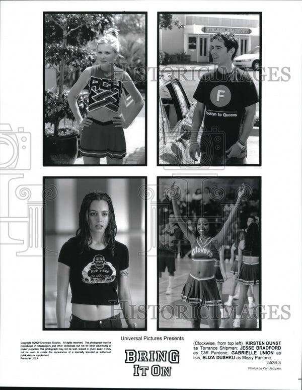 Press Photo Universal Pictures presents Bring It On with Kirsten Dunst ...