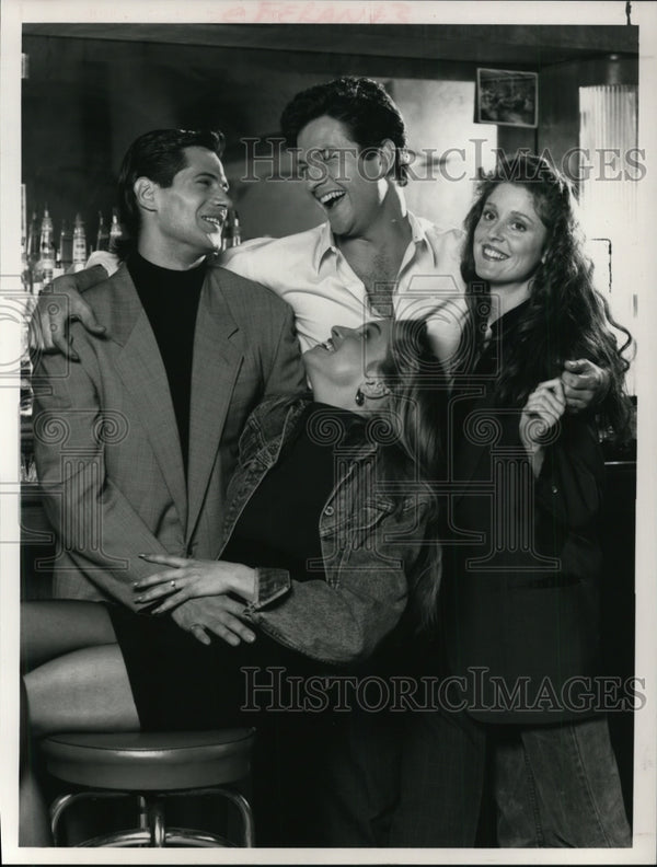 1989 Press Photo Thomas Calabro Cecil Hoffman Joni Goldstein and Jo ...