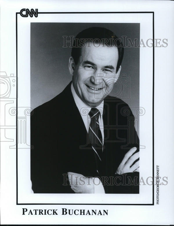 Undated Press Photo Patrick Buchanan CNN News - cvp43664 - Historic Images