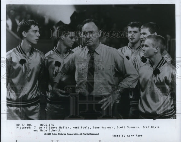 1987 Press Photo Steve Hollar Kent Poole Gene Hackman Scott Summers ...