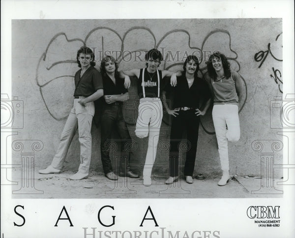 1985 Press Photo Musical group Saga - cvp53589 - Historic Images