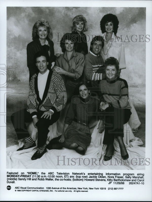1988 Press Photo Sally Marshall, Sandy Hill & Robb Weller in Home - cv ...