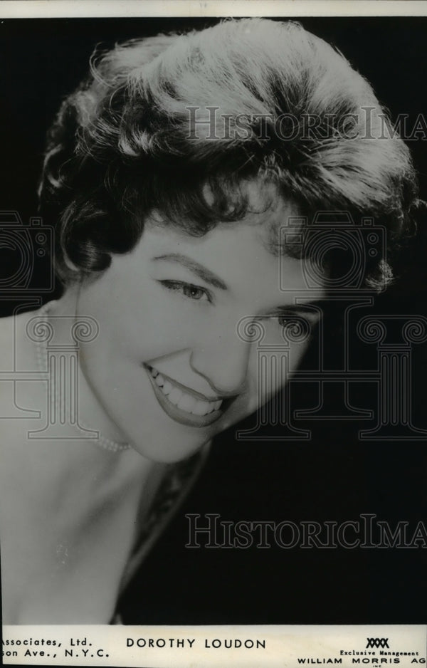 Press Photo Actress Dorothy Loudon - cvp63323 - Historic Images