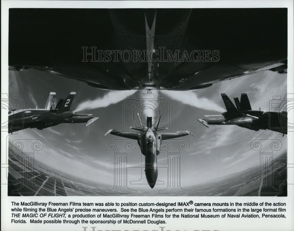 1996 Press Photo Blue Angels maneuver scene from The Magic of Flight ...