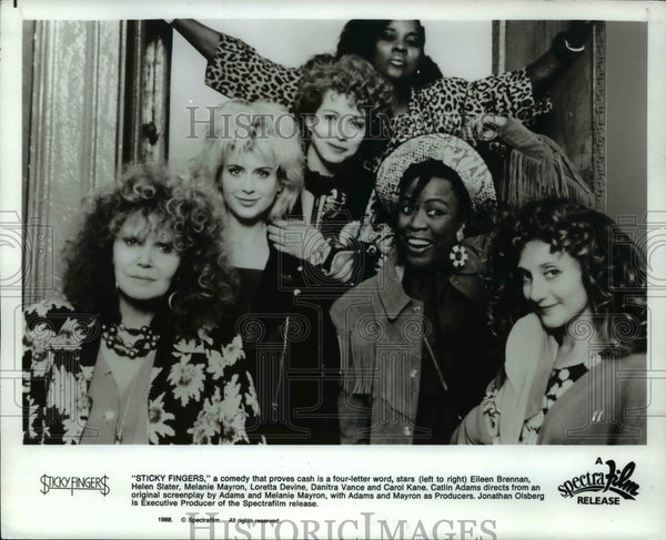 1988 Press Photo Eileen Brennan Helen Slater Melanie Mayron and Loretta ...