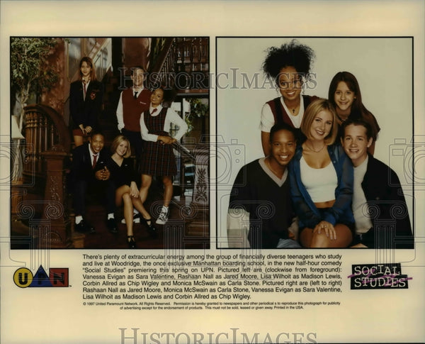 1997 Press Photo Vanessa Evigan Rashaan Nall Lisa Wilhoit and Corbin ...
