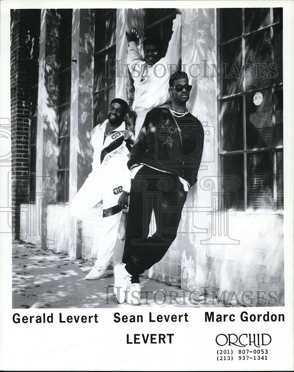 1989 Press Photo Gerald and Sean Levert and Marc Gordon R&B Singers ...
