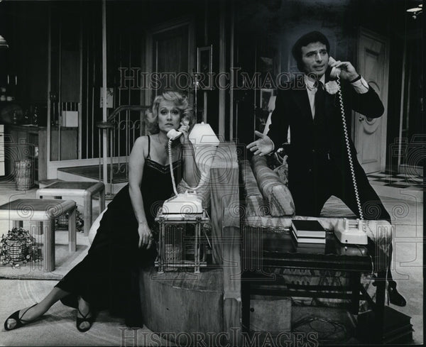 1979 Press Photo Jane A.Johnston and Vincent Baggetta in play "Chapter ...