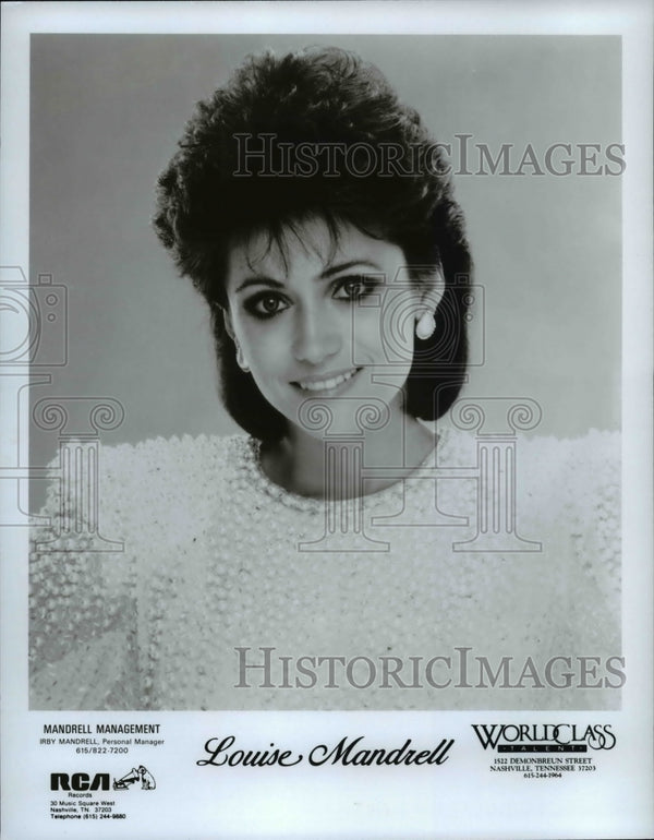 1987 Press Photo Louise Mandrell Music Artist - cvp82342 - Historic Images