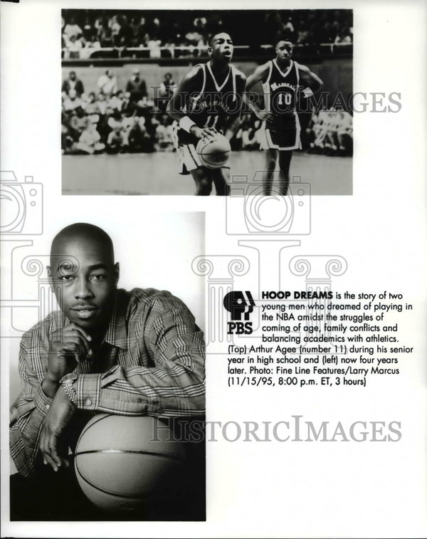 1995 Press Photo Arthur Agee in Hoop Dreams. - cvp83348 - Historic Images