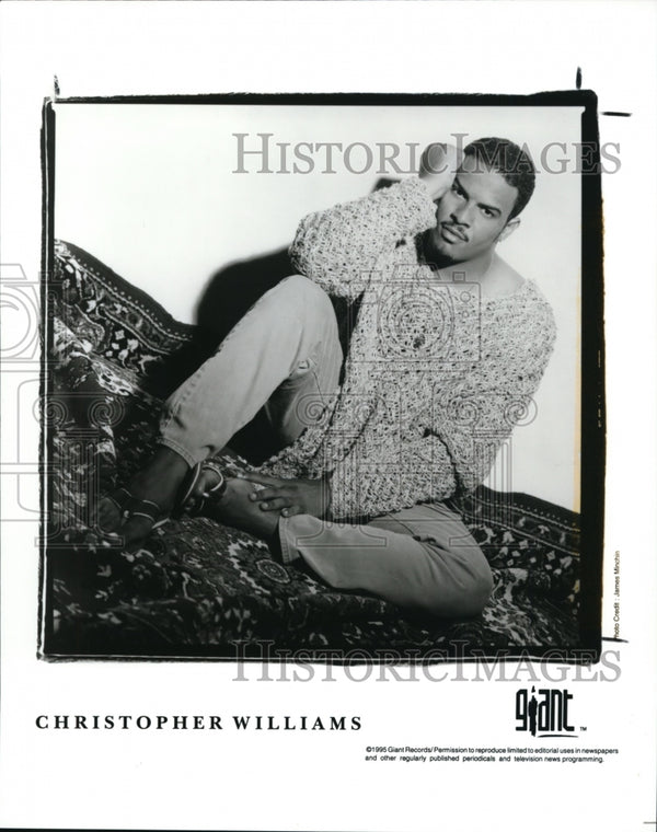 1995 Press Photo American R & B singer Christopher Williams - cvp84867 ...