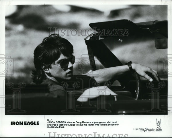 1986 Press Photo Jason Gedrick stars as Doug Masters in "Iron Eagle ...