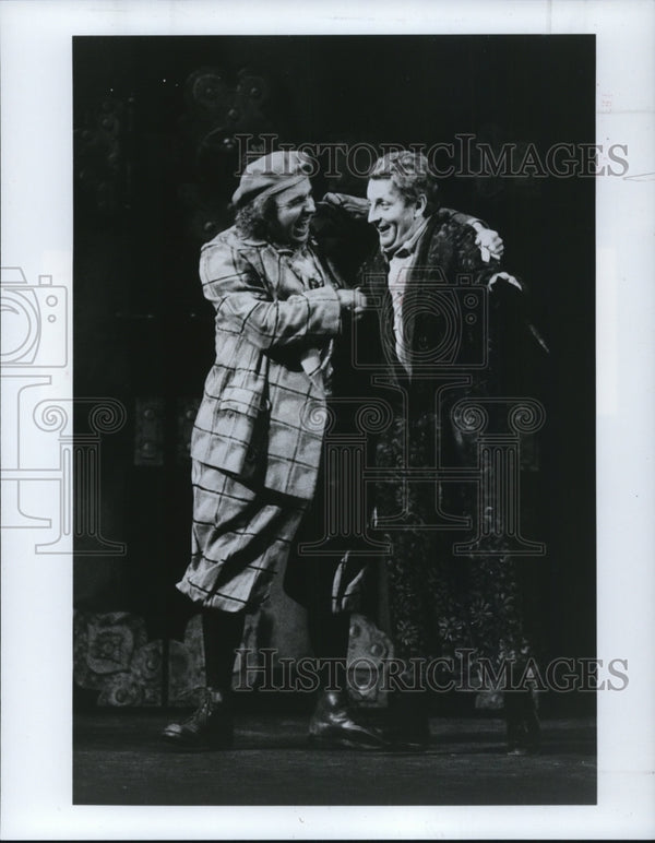 1987 Press Photo Morgan Lund and Wayne Turney in A Christmas Carol ...