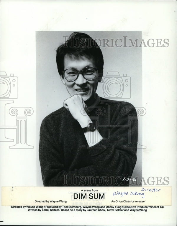 1986 Press Photo Wayne Wang--Dim Sum director - cvp95040 - Historic Images