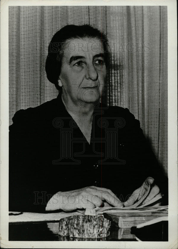 1973 Press Photo Golda Meir Israel Prime Minister - dfpd27445 ...