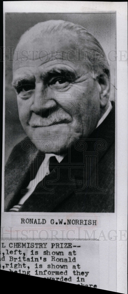 1967 Press Photo Ronald G.W. Norrish - dfpd31057 - Historic Images