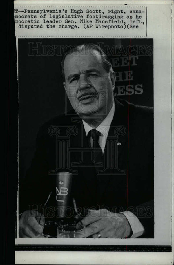 1969 Press Photo Hugh Scott Senator Pennsylvania - dfpd36613 - Historic ...