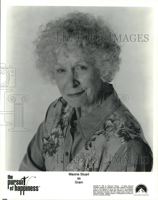 1995 Press Photo Maxine Stuart Stars as Gram on NBC's "The Pursuit of ...