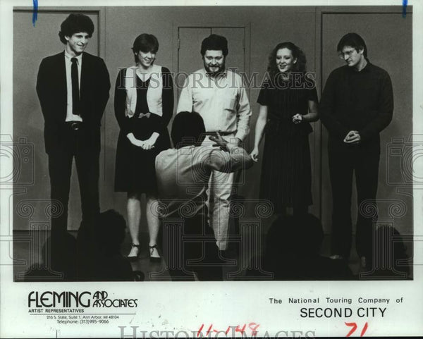 1983 Press Photo Chicago's Second City comedy troupe touring company ...