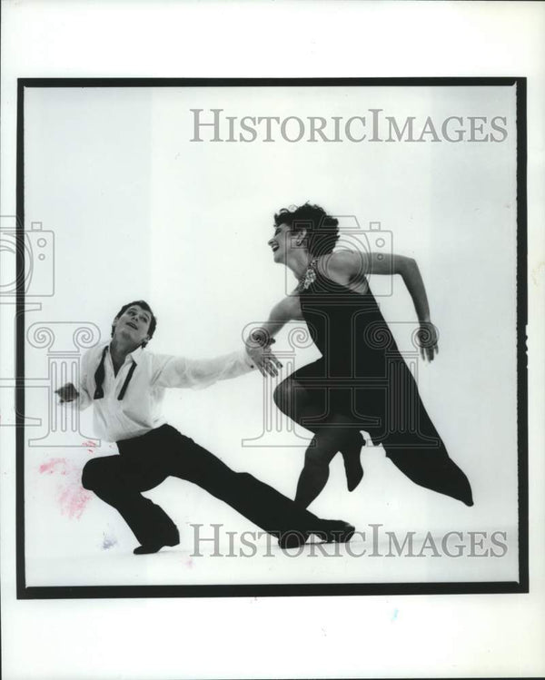 1987 Press Photo John Carrafa & Sara Rudner, Twyla Tharp Dance Company ...