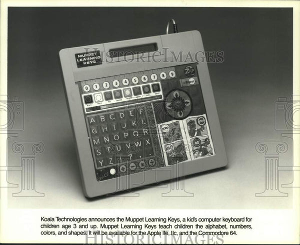 1984 Press Photo Koala Technologies Announces Muppet Learning Keys for ...