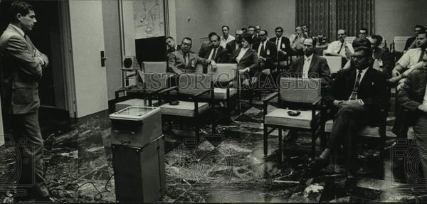 1969 Press Photo J.M. West, Sr. Mansion Solarium Converted in Houston ...