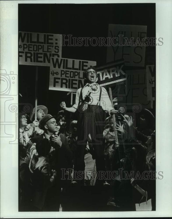 1982 Press Photo Timothy Nolen in a Scene From "Willie Stark" to Air ...