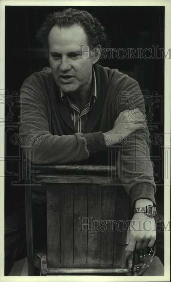 1983 Press Photo Director Romulus Linney at Nina Vance Alley Theater ...