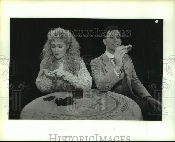 1990 Press Photo Howard Pinhasik & Judith Bro at Stages Theater in Hou ...