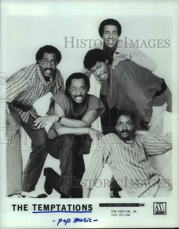 1985 Press Photo Members of the Pop Music Group The Temptations ...