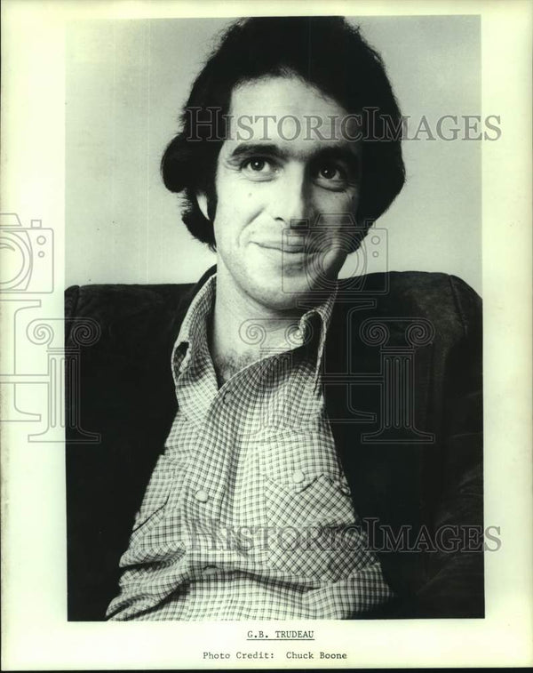 Press Photo Cartoonist, G.B. Trudeau. - hca85292 - Historic Images