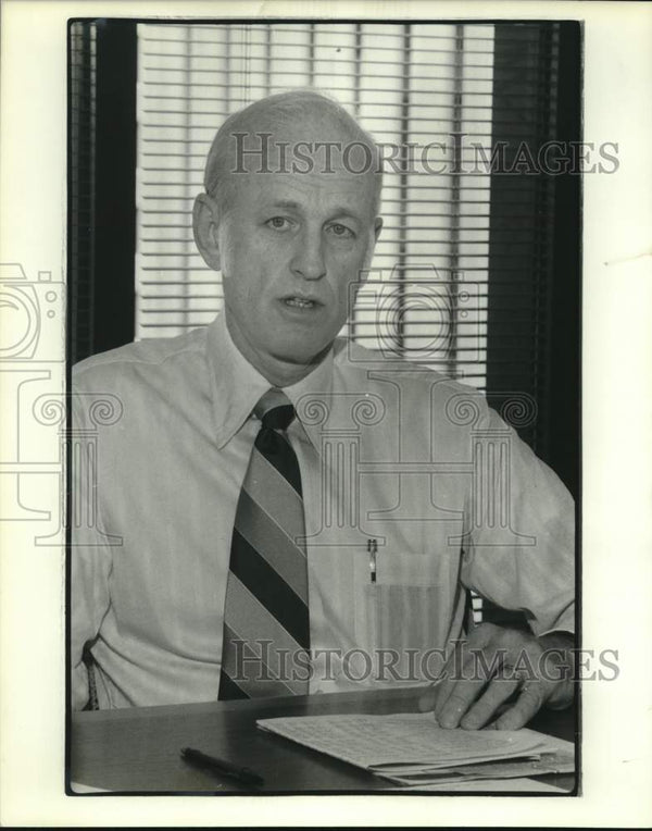 1979 Press Photo John Gillum, Houston Society of Financial Analysts ...