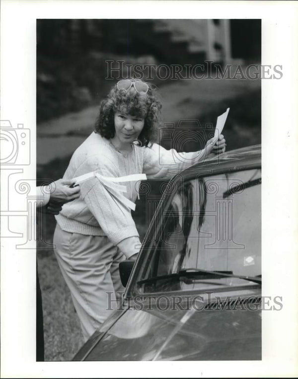 1986 Press Photo Margie Pinkerton, mother of Jay Pinkerton, accused of ...