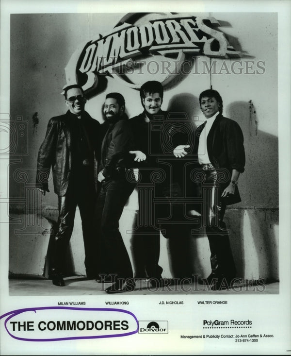 1988 Press Photo Members of the music group The Commodores - hcp03692 ...