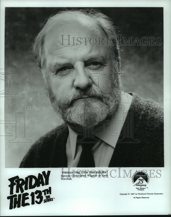 1987 Press Photo Christopher Wiggins acts in Friday the 13th: The ...