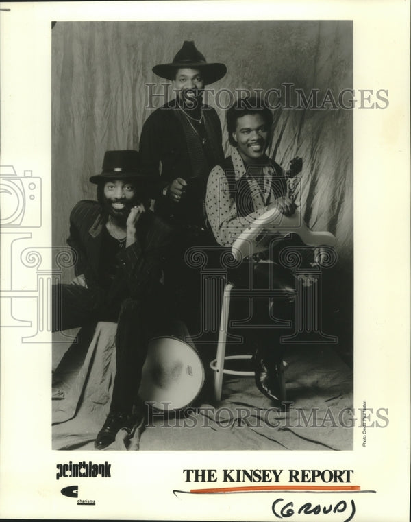 1991 Press Photo Members of the music group The Kinsey Report ...