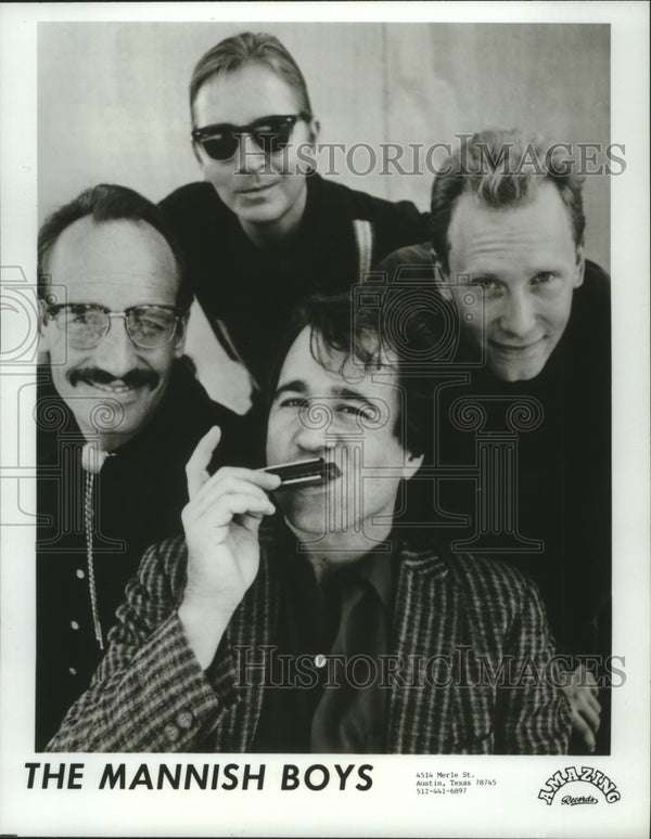 1990 Press Photo Members of the entertainment group The Mannish Boys ...